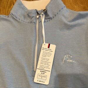 Rhoback | Jeans | Womens Rhoback Light Blue Striped Qzip Nwt | Poshmark